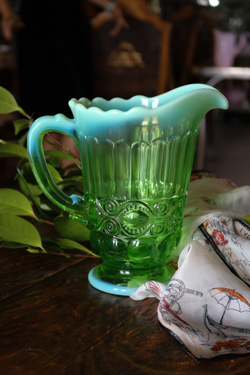 Eye Winker Pitcher by Mosser Glass – Kinder Surprises Antiques